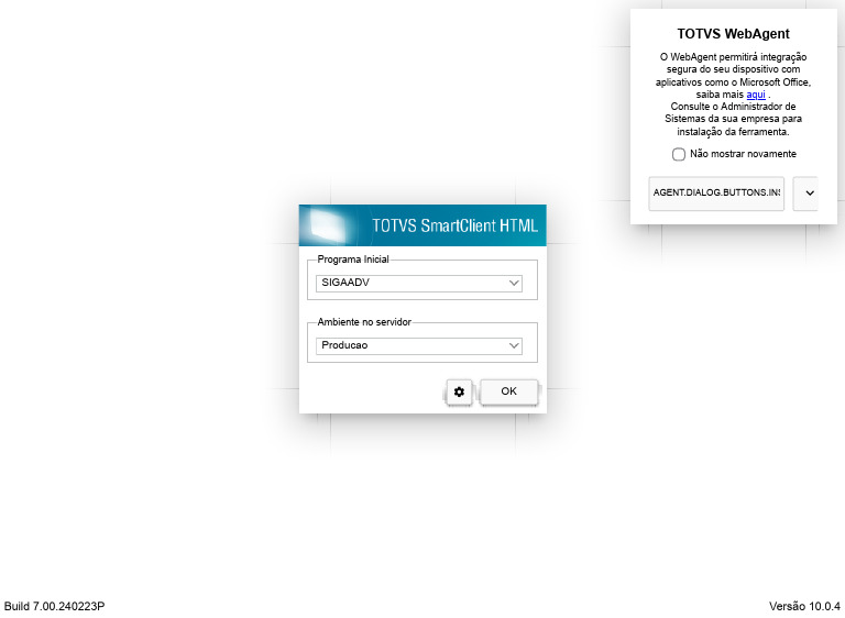 TOTVS SmartClient HTML - Parâmetros Iniciais | PDF