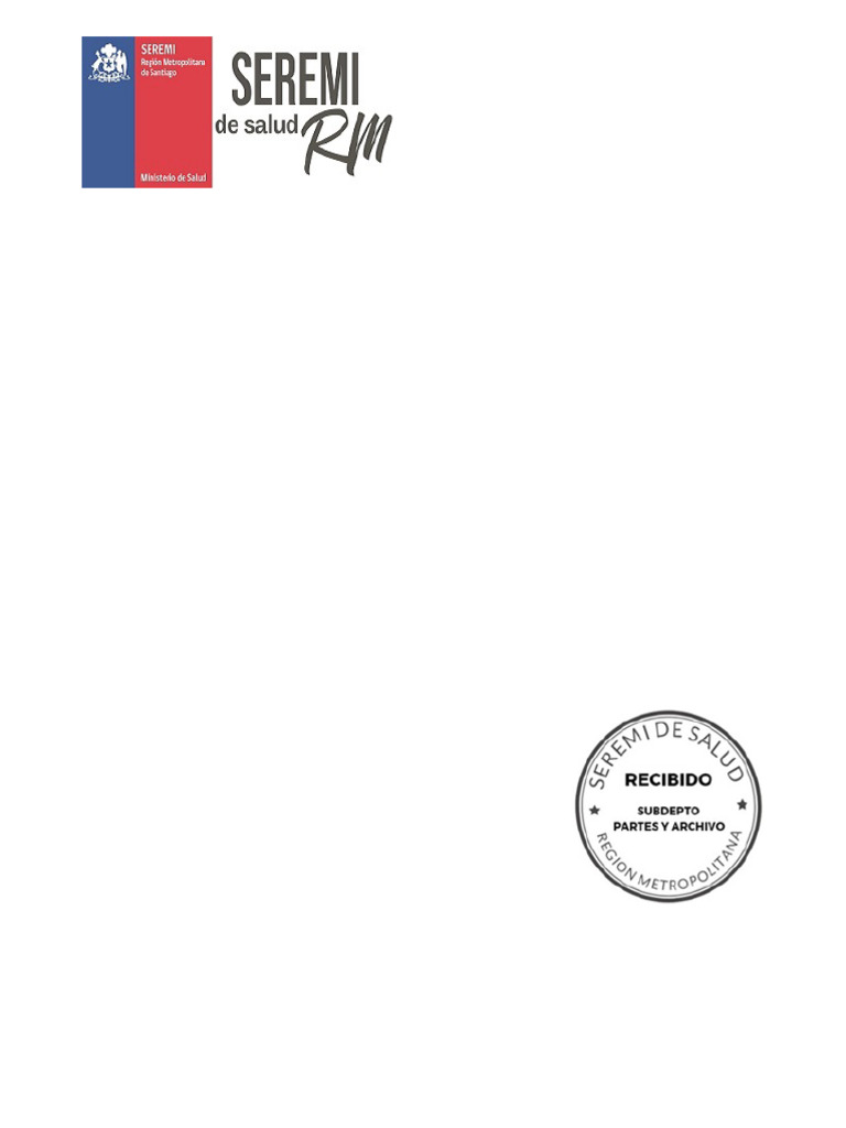comprobante seremi | PDF