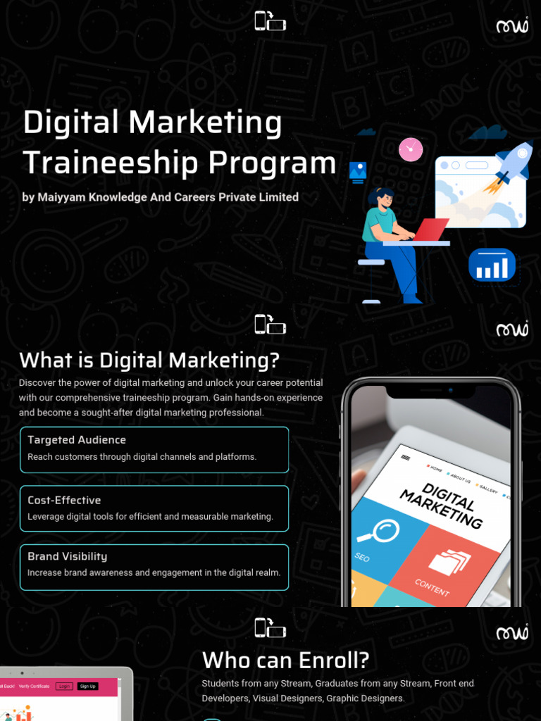 Digital Marketing Traineeship Program | PDF | Digital Marketing | Marketing
