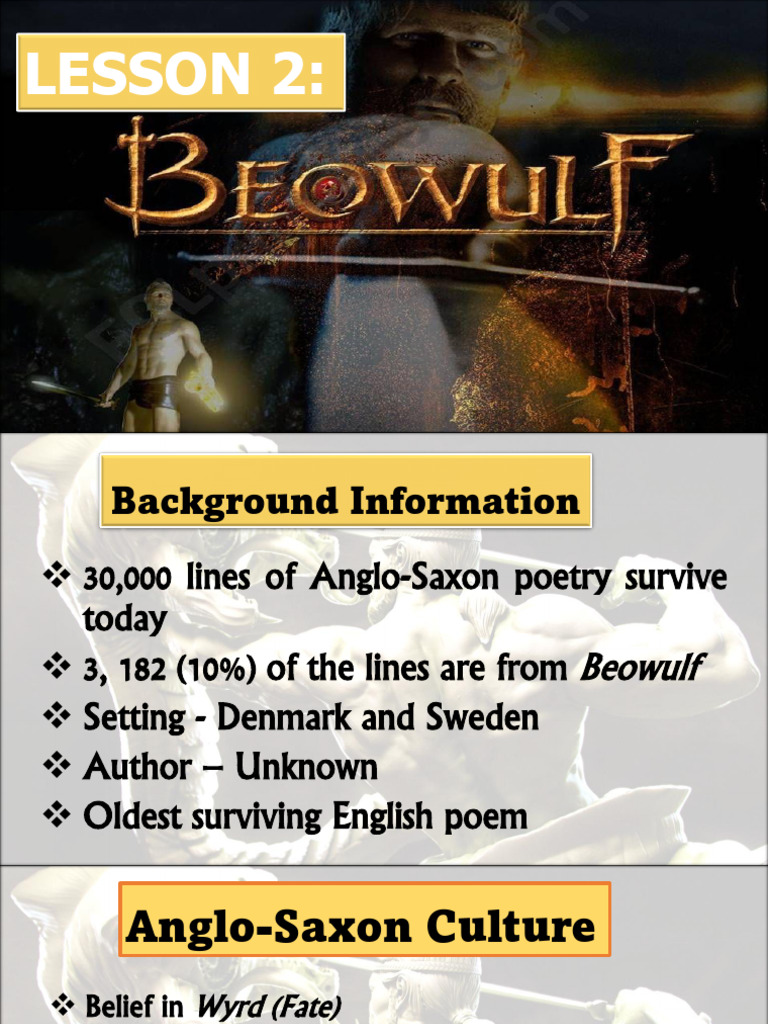 Beowulf: Anglo-Saxon Epic Overview | PDF | Beowulf | English Heroic Legends