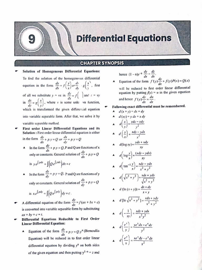 Differential Equation | PDF