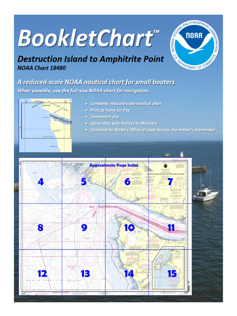 Destruction Island To Aphittie Point General Chart | PDF