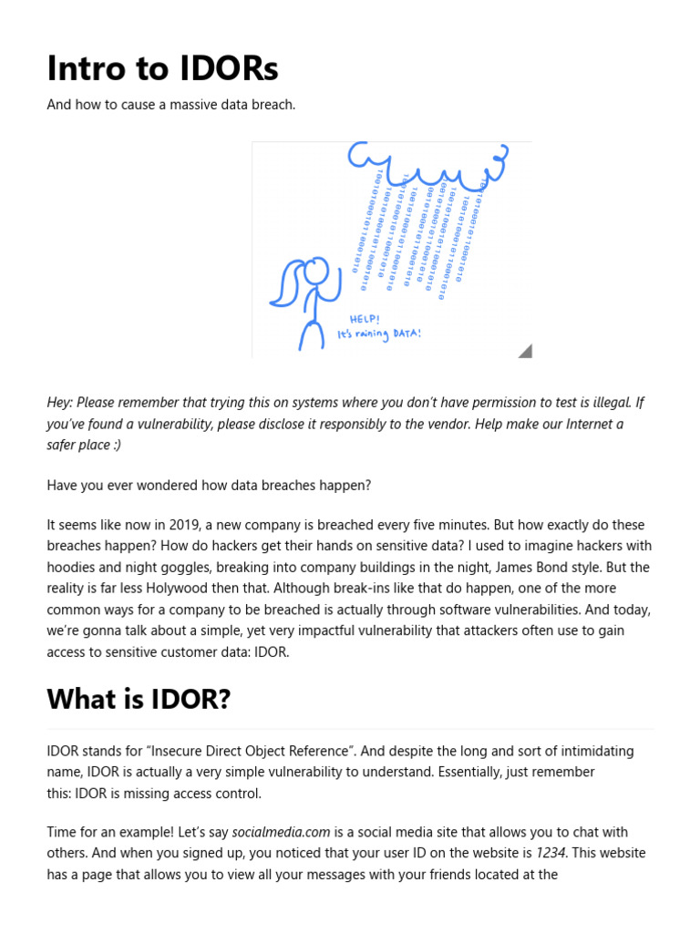 Understanding IDOR Vulnerabilities | PDF | Password | Http Cookie
