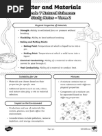 Grade 7 Matter and Materials Notes | PDF | Filtration | Liquids