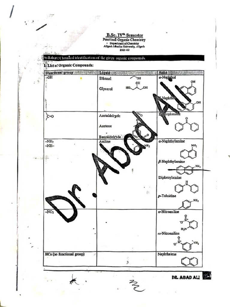 Chemistry Practical 1 | PDF