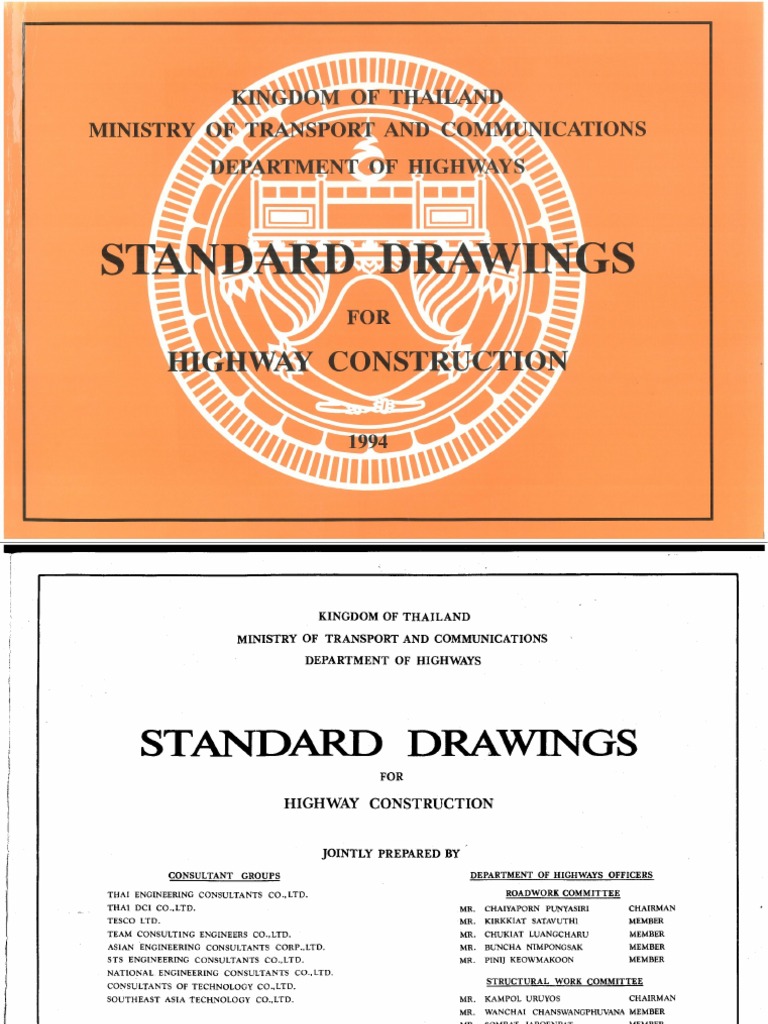 Standard Drawings for Highway Construction (1994) โดยกรมทางหลวง | PDF