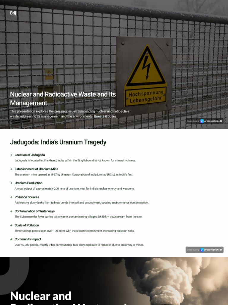 Nuclear and Radioactive Waste and Its Management | PDF