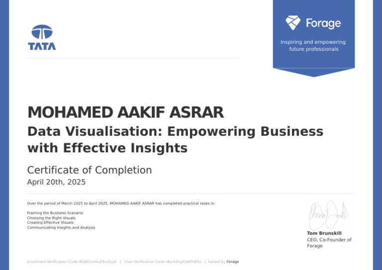 Data Visualization Certificate Completion | PDF
