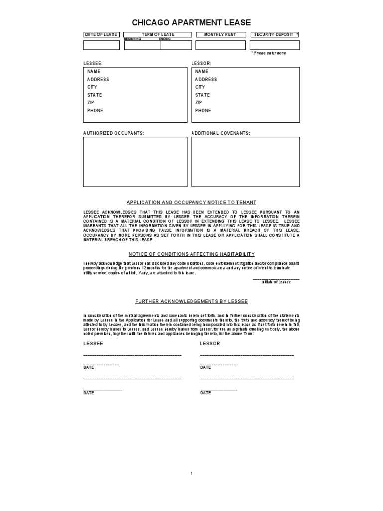 Chicago Lease | PDF