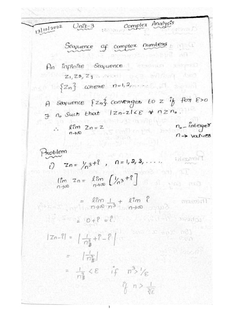 Complex Analysis 3rd Unit | PDF