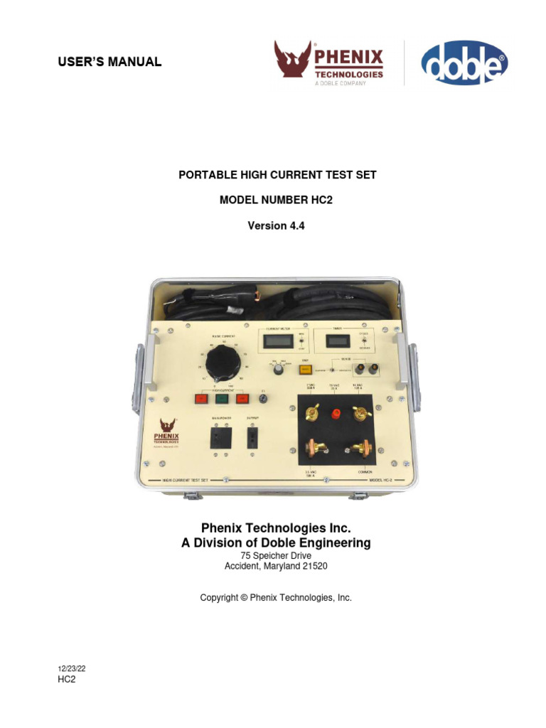 Phenix Technologies HC2 Version 4.4 | PDF | Relay | Switch