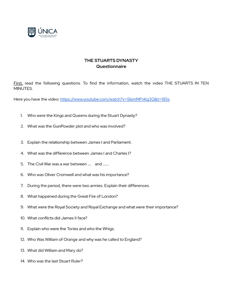 The Stuarts Dynasty | PDF