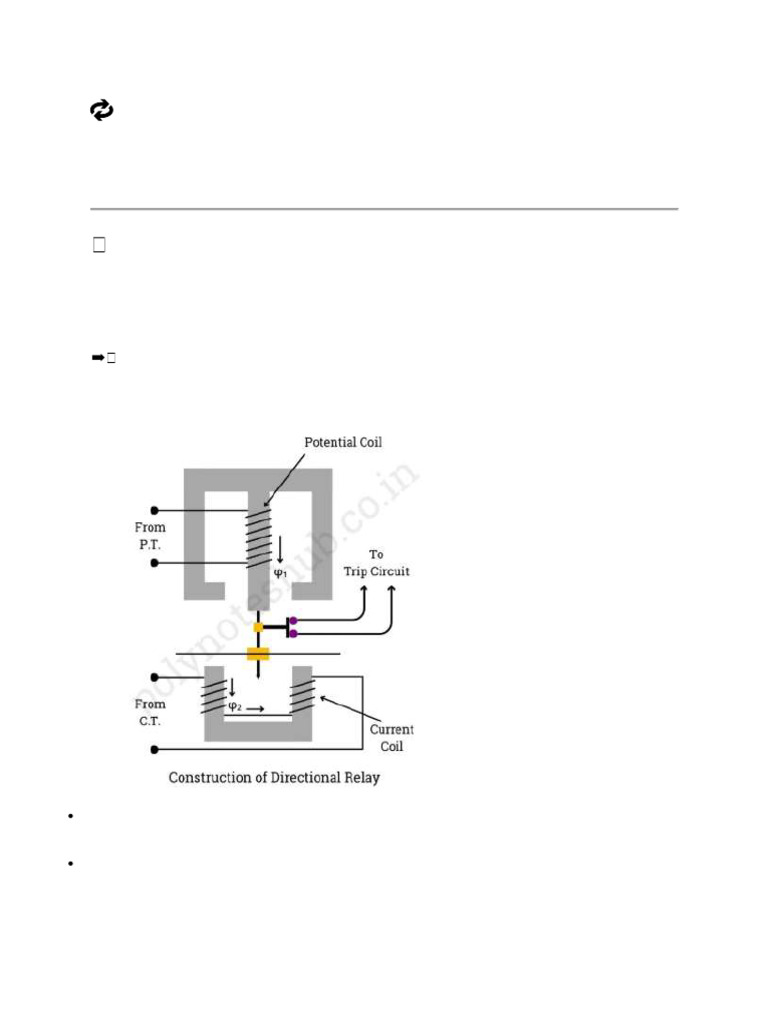 ? What is a Directional Relay | PDF | Relay | Transformer