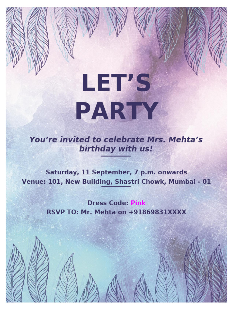 Invitation Card | PDF
