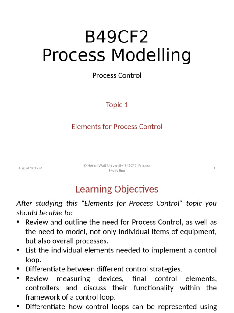 Topic 1 - Lecturer - Slides - v1 | PDF | Valve | Feedback