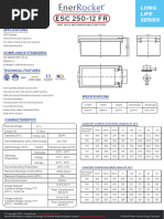 ESC100 12FR Rocket EnerRocket Aku Datasheet | PDF | Volt | Electricity