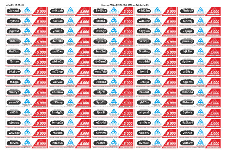 Voucher FEBY@WIFI ABS 5000 VC 840 04.14.25 | PDF