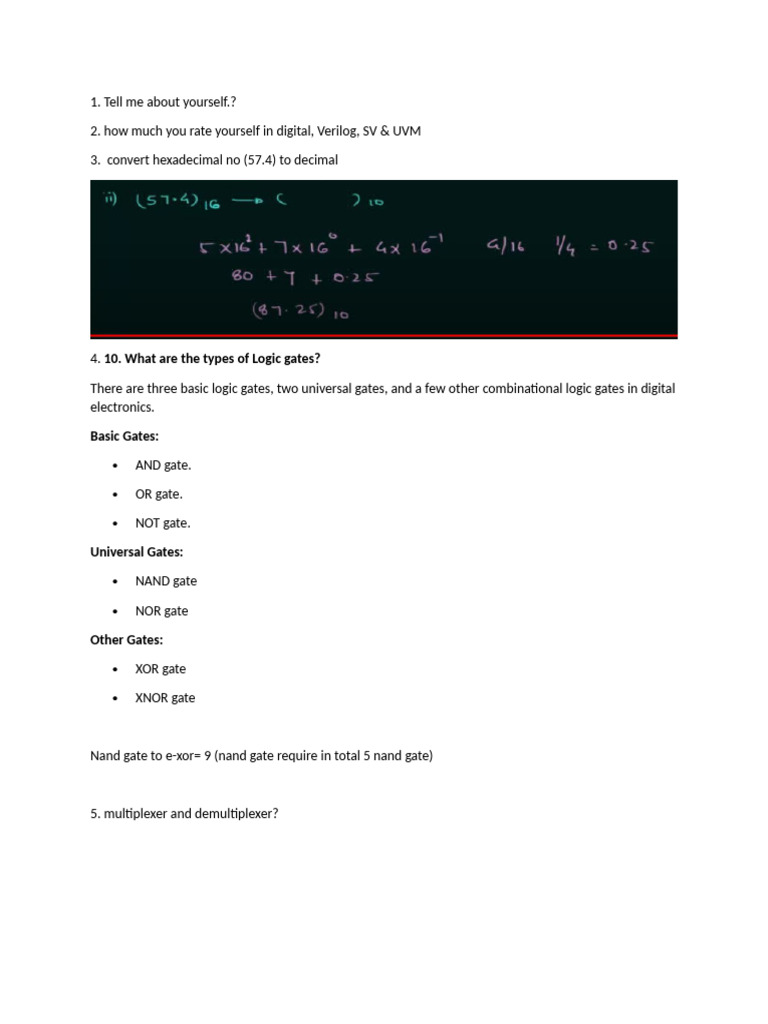verilog_sv_uvm interview questions | PDF | Logic Gate | Digital Technology verilog_sv_uvm interview questions | PDF | Logic Gate | Digital Technology