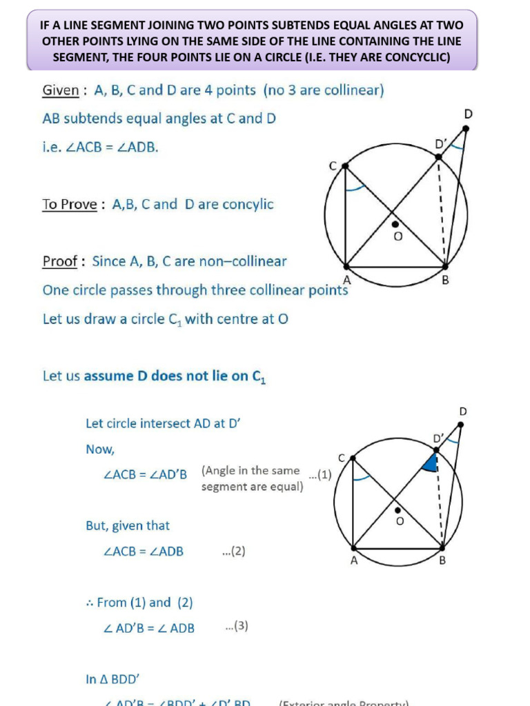 Points Concyclic | PDF