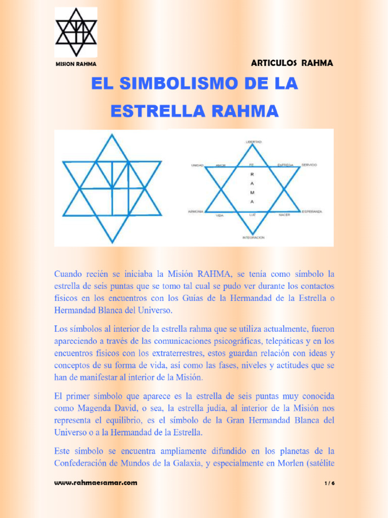 El Simbolismo de La Estrella Rahma | PDF