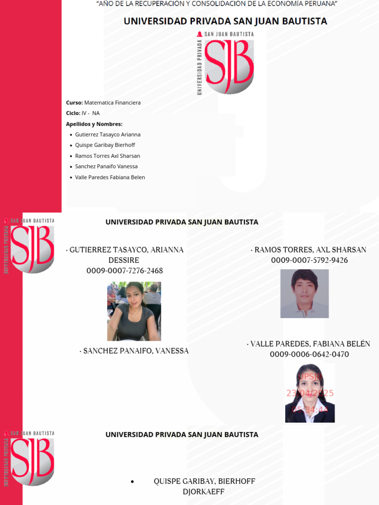 de LRPD de Matematica Financiera | PDF | Business | Calidad (comercial)