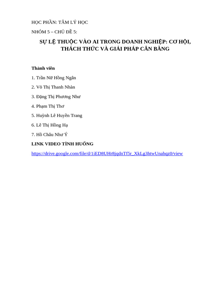 Nhóm5 - Video Mô Phỏng | PDF