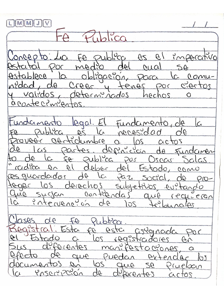 Fe Pública, Formulario y Contrato | PDF