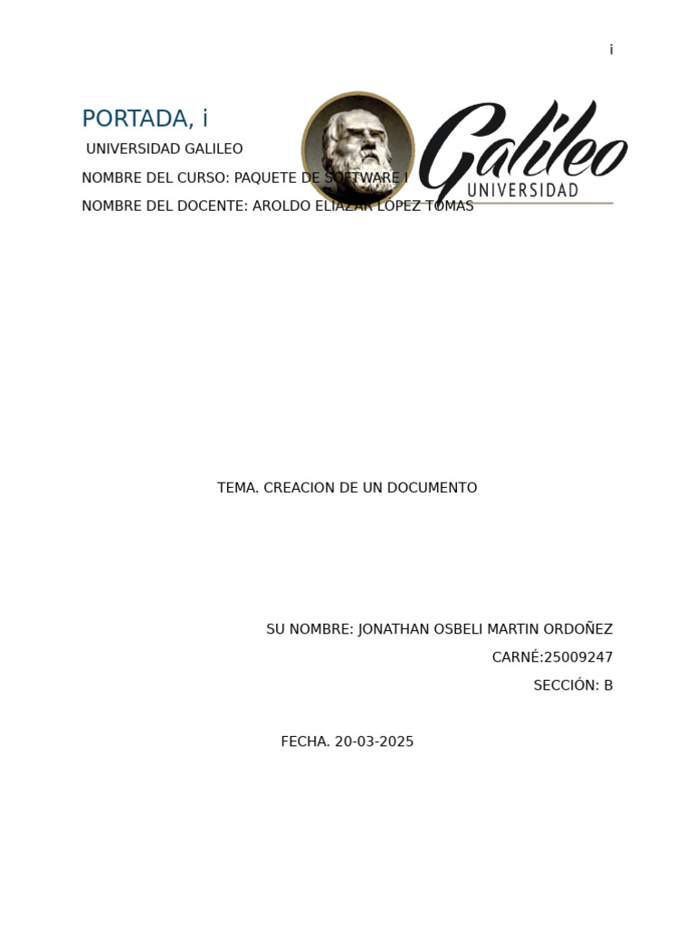 Creación de Documento por Jonathan Martin | PDF