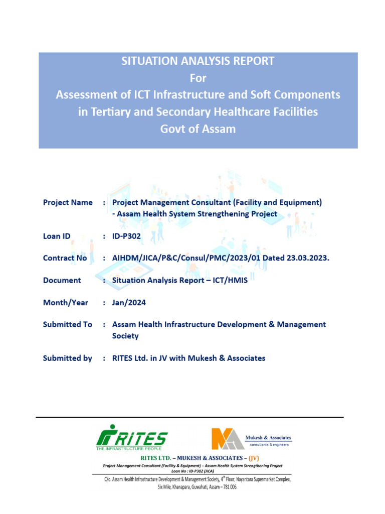 RITES -Situation analysys Report Version 1.0 | PDF | Health Care ...