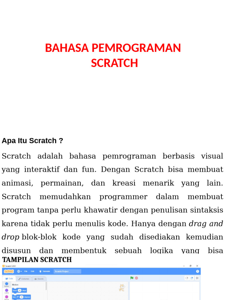 Panduan Lengkap Pemrograman Scratch | PDF