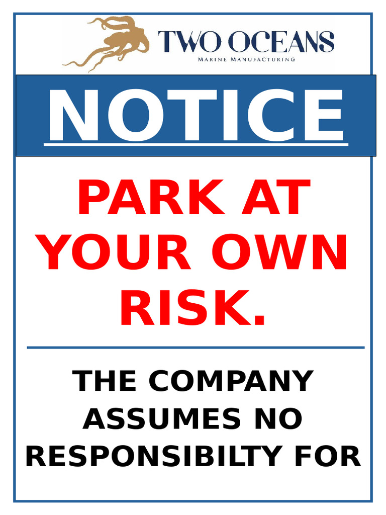 Park at Your Own Risk | PDF