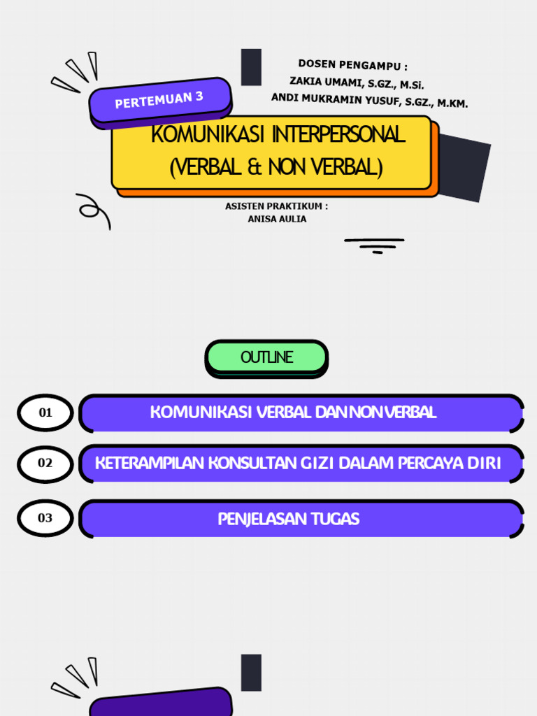 Komunikasi Interpersonal (Verbal&Non Verbal) | PDF