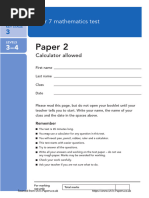 SATs 2024 Math Paper 3 | PDF | Mathematics