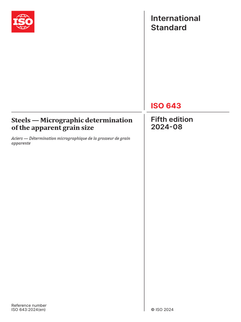 Iso 643-2024 | PDF | International Organization For Standardization | Area