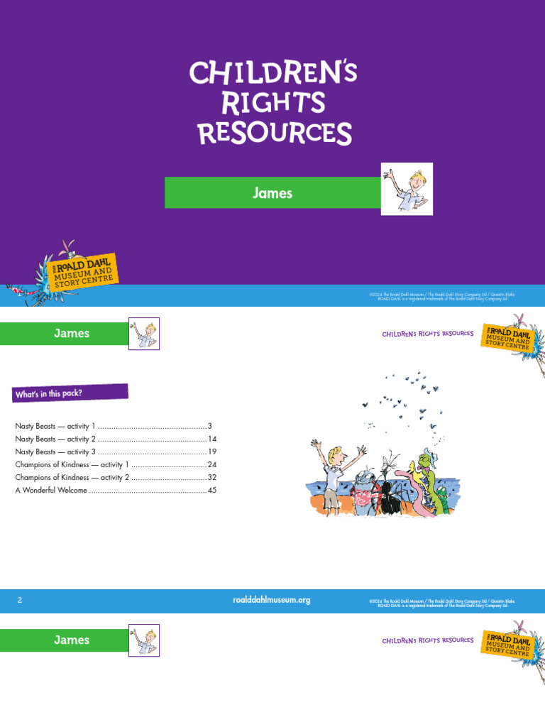 James and the Giant Peach Activities | PDF | Children's Rights