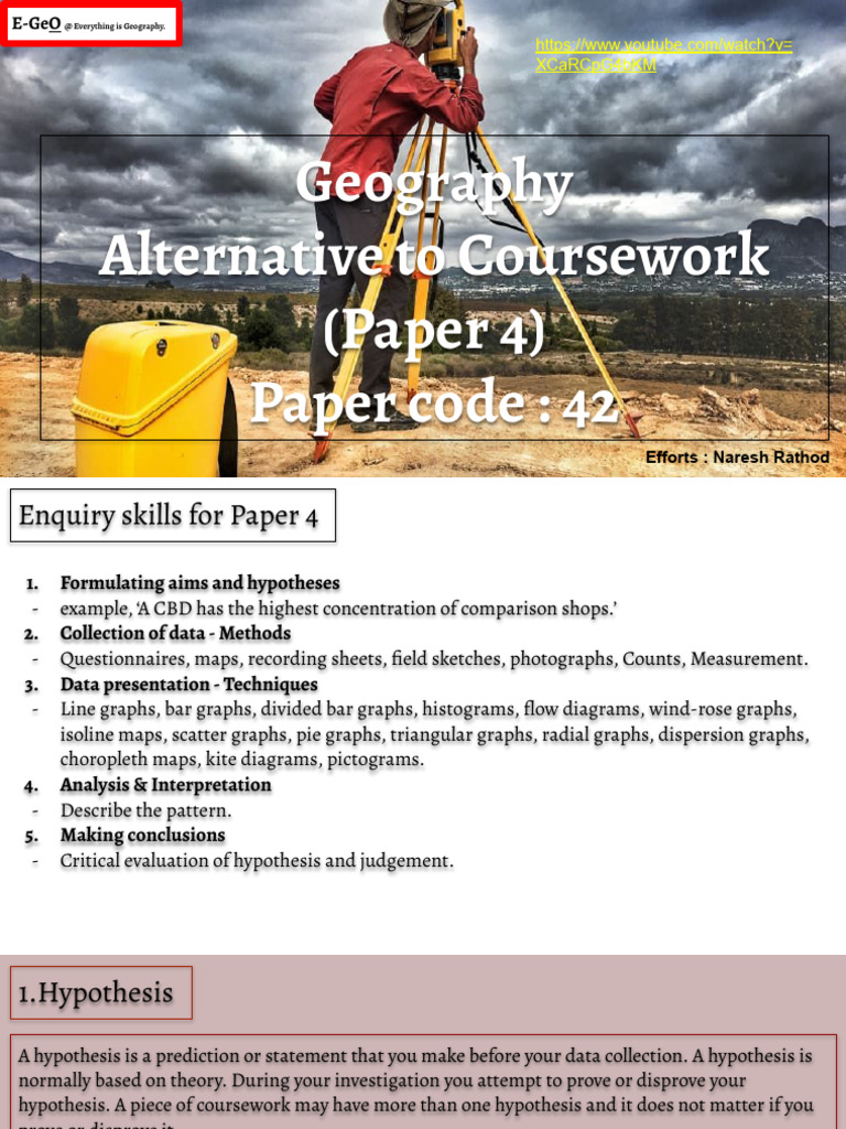 Geography Coursework Data Collection Guide | PDF | Humidity | Sampling ...