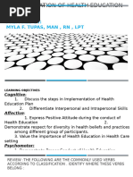 Patient Education Form Sample | PDF | Pain | Learning
