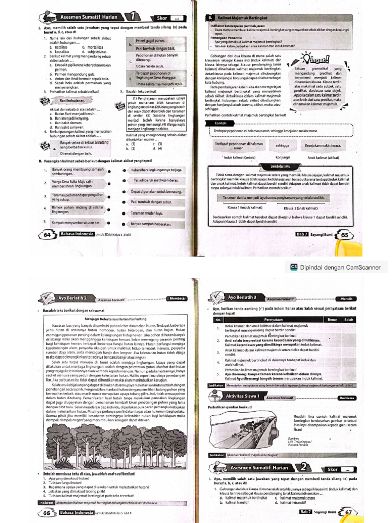 LATIHAN SOAL BINDO KELAS 5 SEMESTER 2.2 | PDF