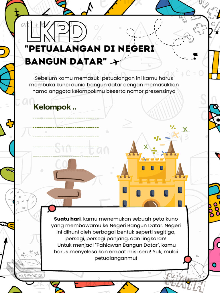 LKPD Dekomposisi Bangun Datar | PDF