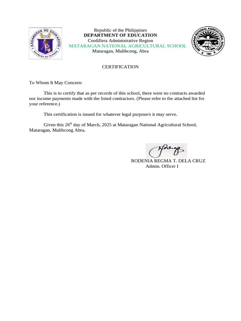 Certification Coa Bir | PDF