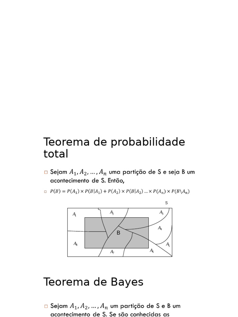 Teorema de Probabilidade Total e de Bayes1 | PDF