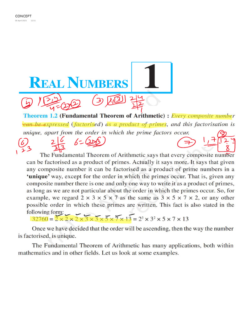 Sol File Class-10 II Maths II Ch-1 II Ncert II (2023-24) | PDF
