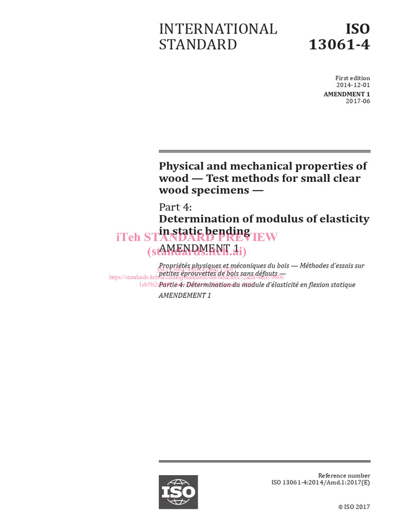 ISO 13061 4 2014 Amd 1 2017 | PDF | International Organization For ...