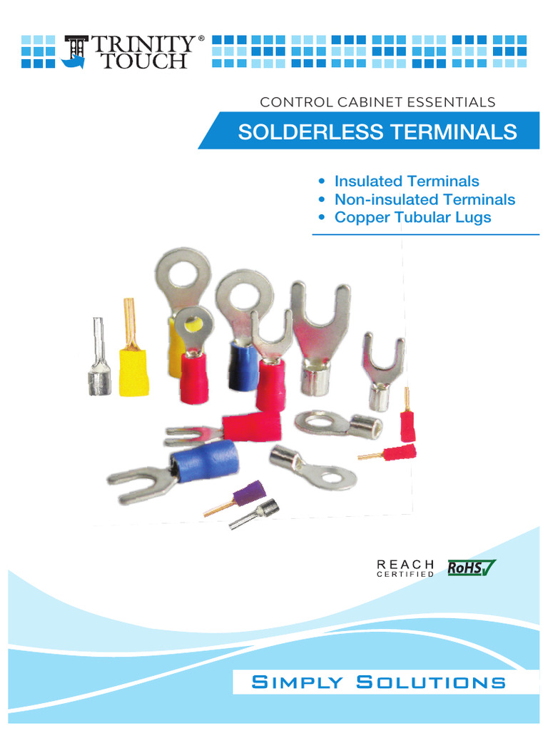 Solderless Terminals With Tubular Lugs - 2022 | PDF
