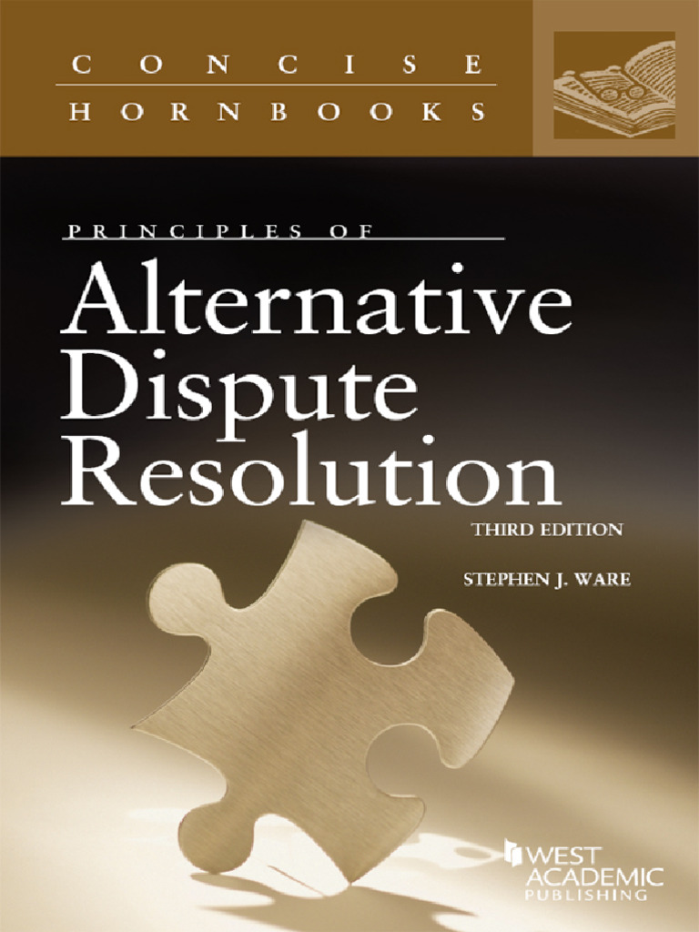 Principles of Alternative Dispute Resolution | PDF | Alternative Dispute Resolution | Mediation