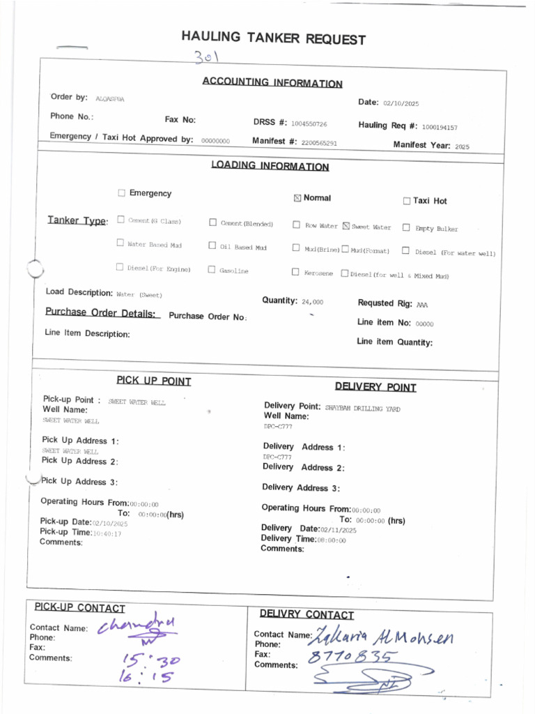 Waybill For Sweet Water | PDF