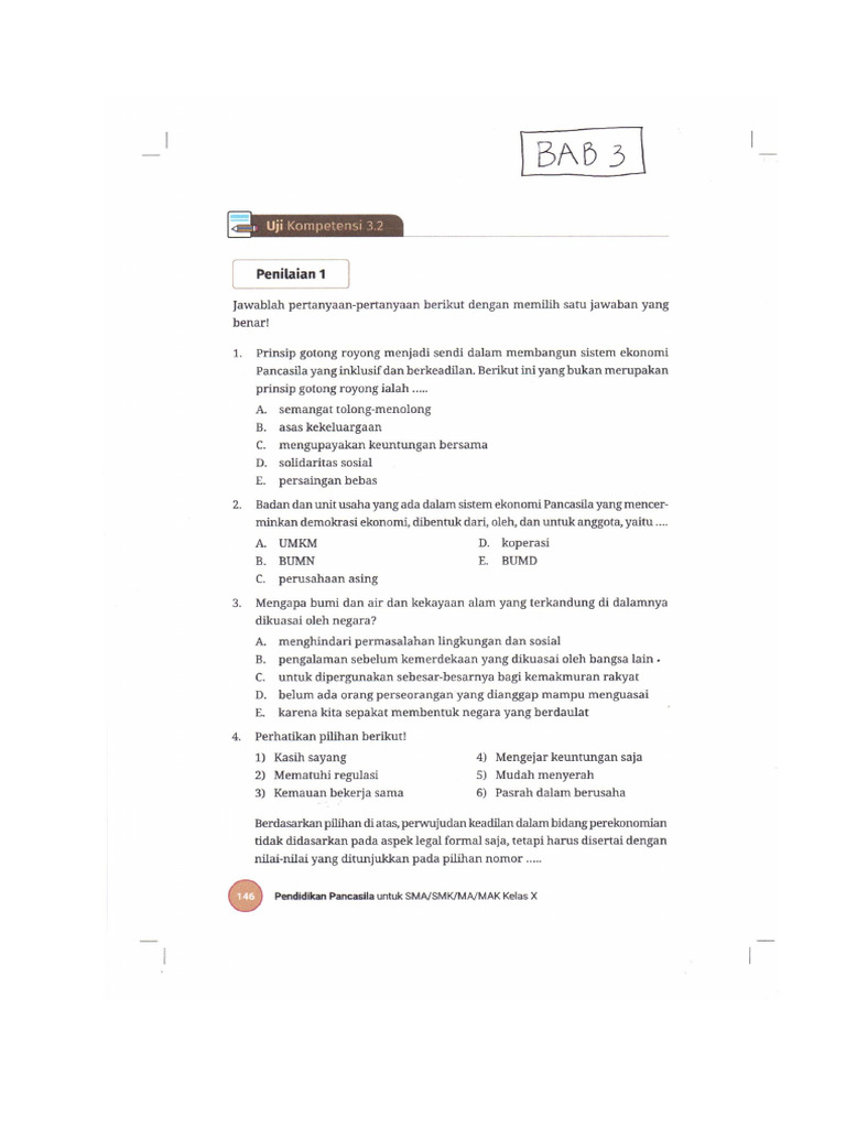 LATIHAN SOAL BAB 3 | PDF