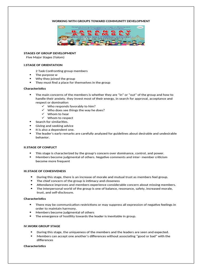 Handouts Working With Groups | PDF | Interpersonal Communication ...