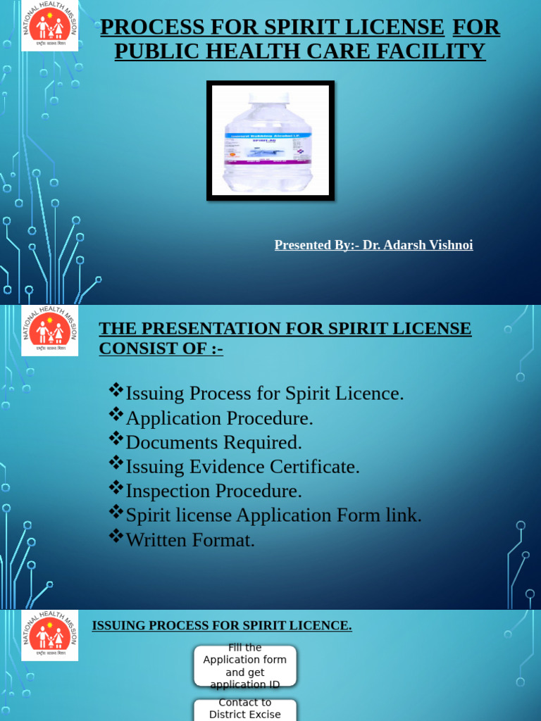 Spirit Licence For Public Healthcare Facility | PDF