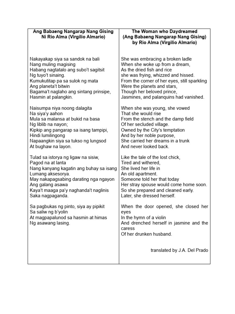 Ang Babaeng Nangarap Nang Gising | PDF
